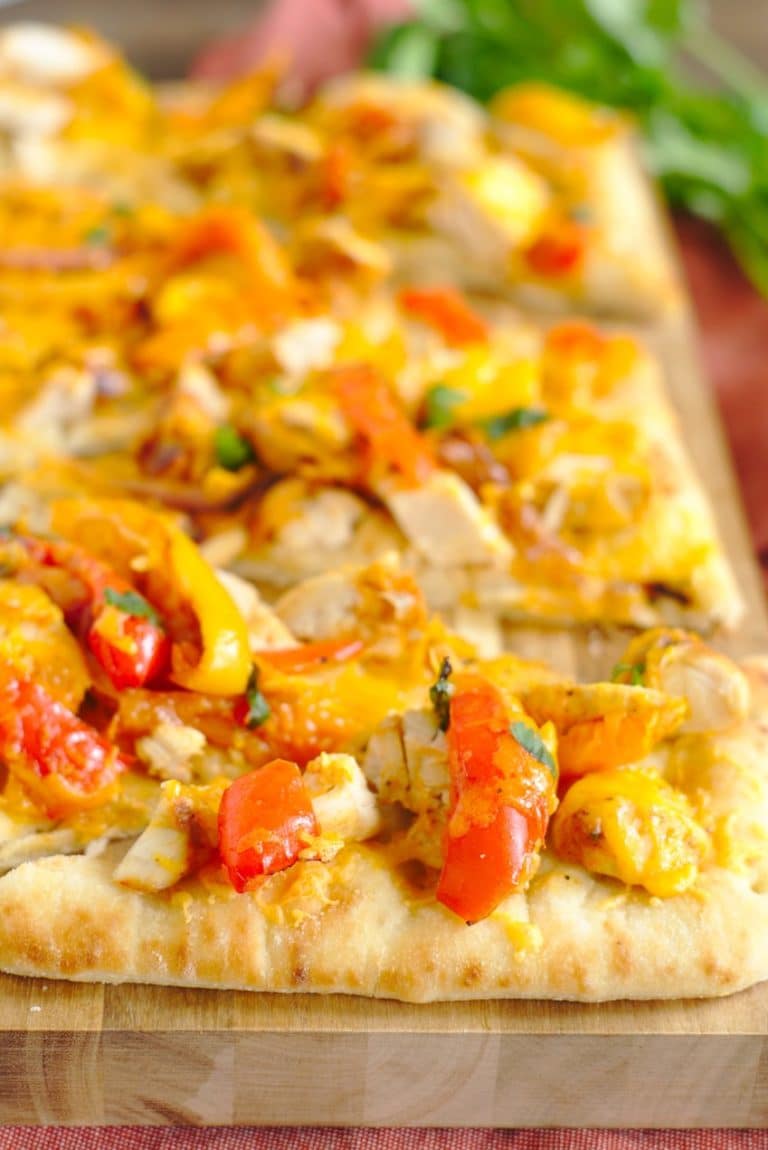 Chicken Fajita Flatbread Pizza – Mildly Meandering