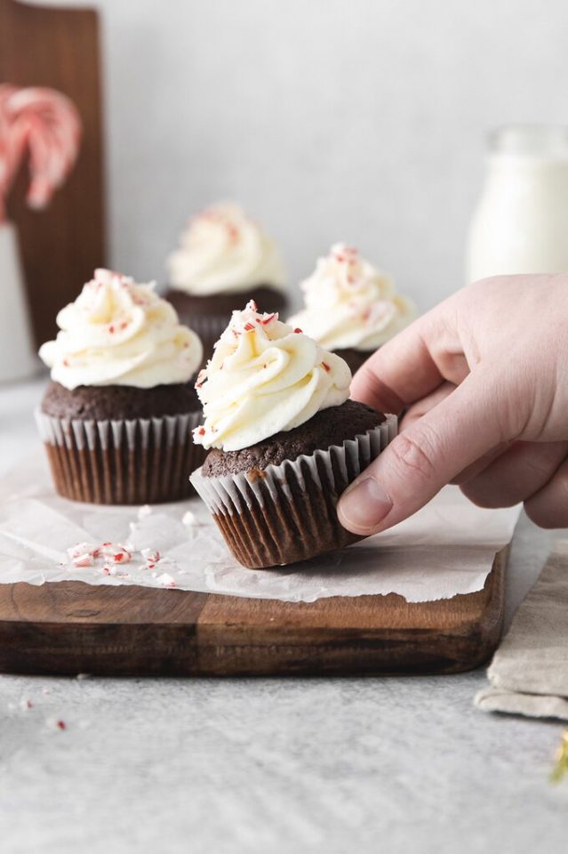 Chocolate Peppermint Cupcakes – Mildly Meandering