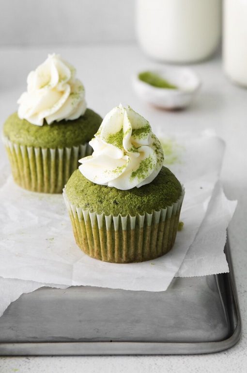 Matcha Cupcakes – Mildly Meandering