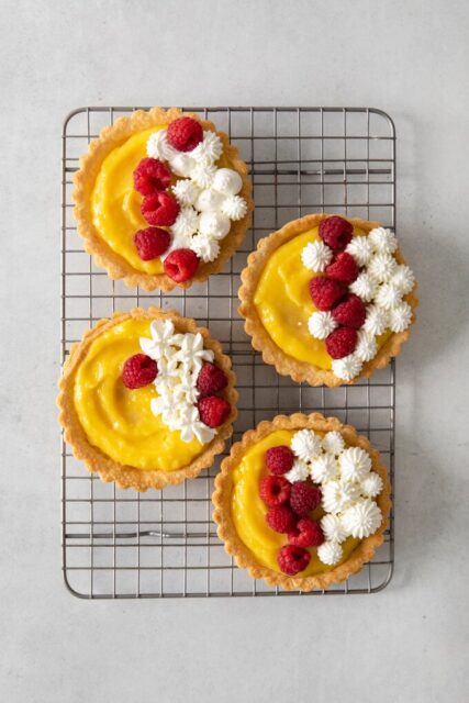 Lemon Raspberry Tarts – Mildly Meandering
