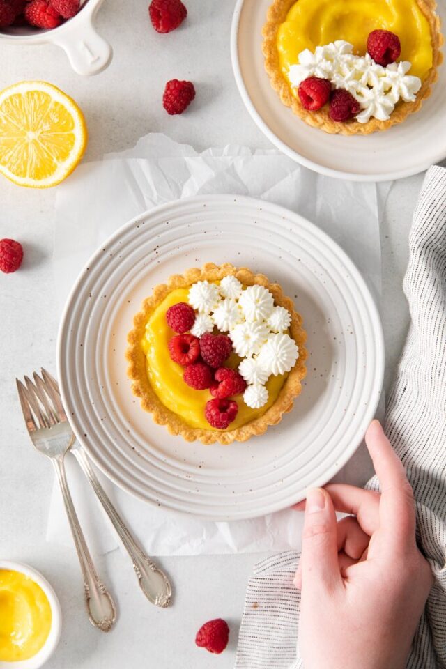 Lemon Raspberry Tarts – Mildly Meandering