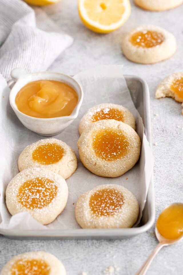 Lemon Thumbprint Cookies – Mildly Meandering